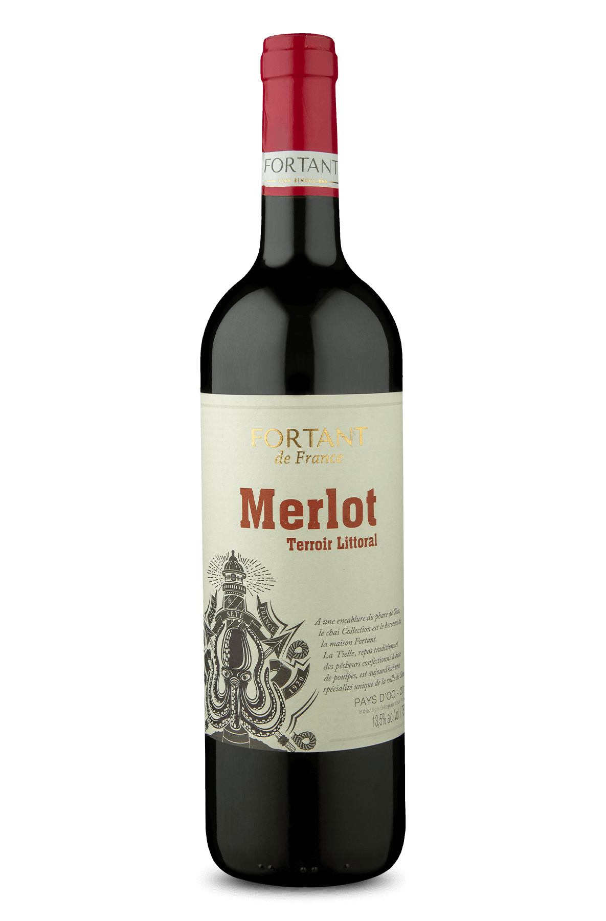 Fortant de France Terroir Littoral I.G.P. Pays dOc Merlot 2019 - Wine ...