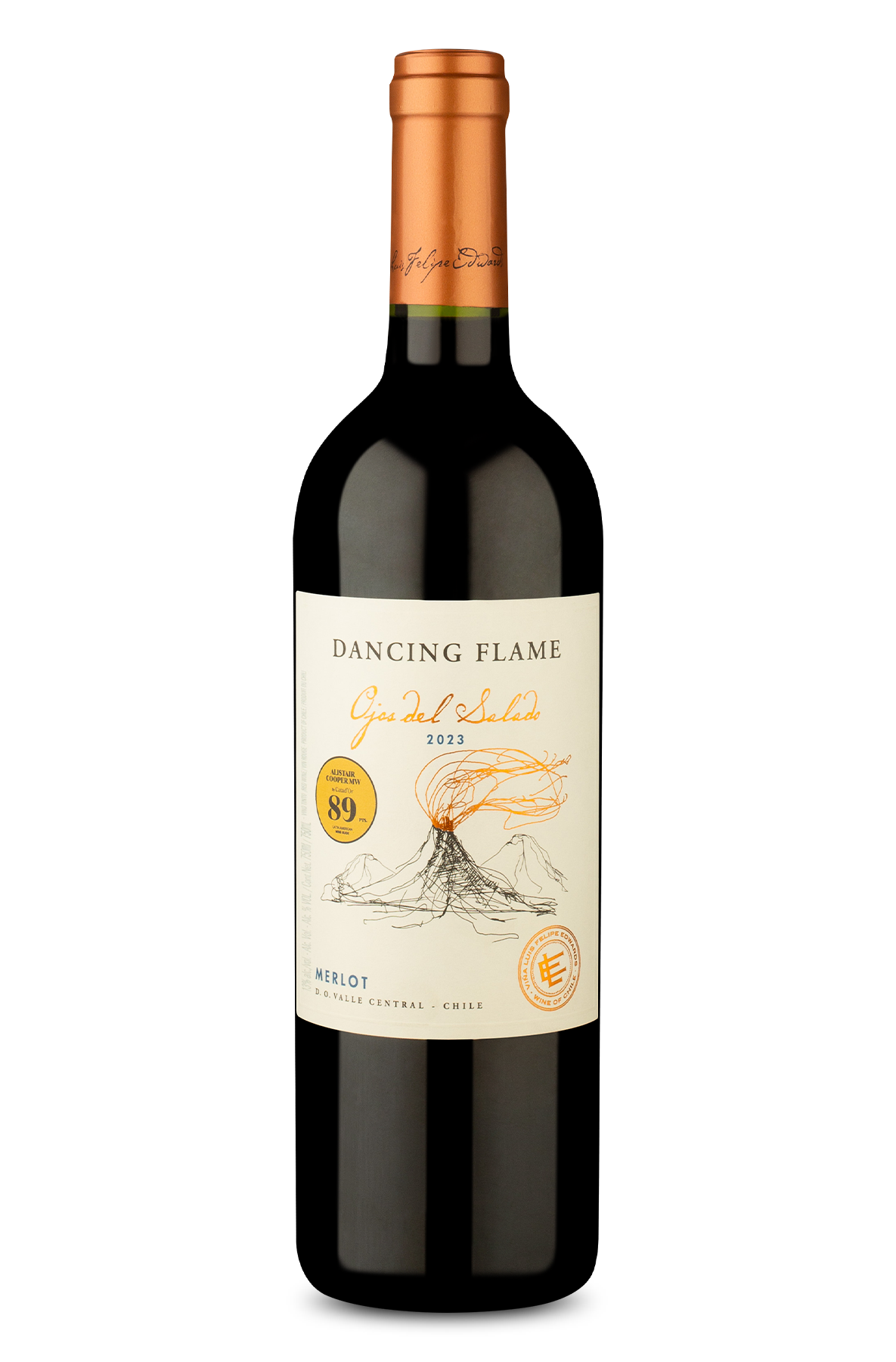 Dancing Flame Ojos del Salado D.O. Valle Central Merlot 2023 - Wine | Wine