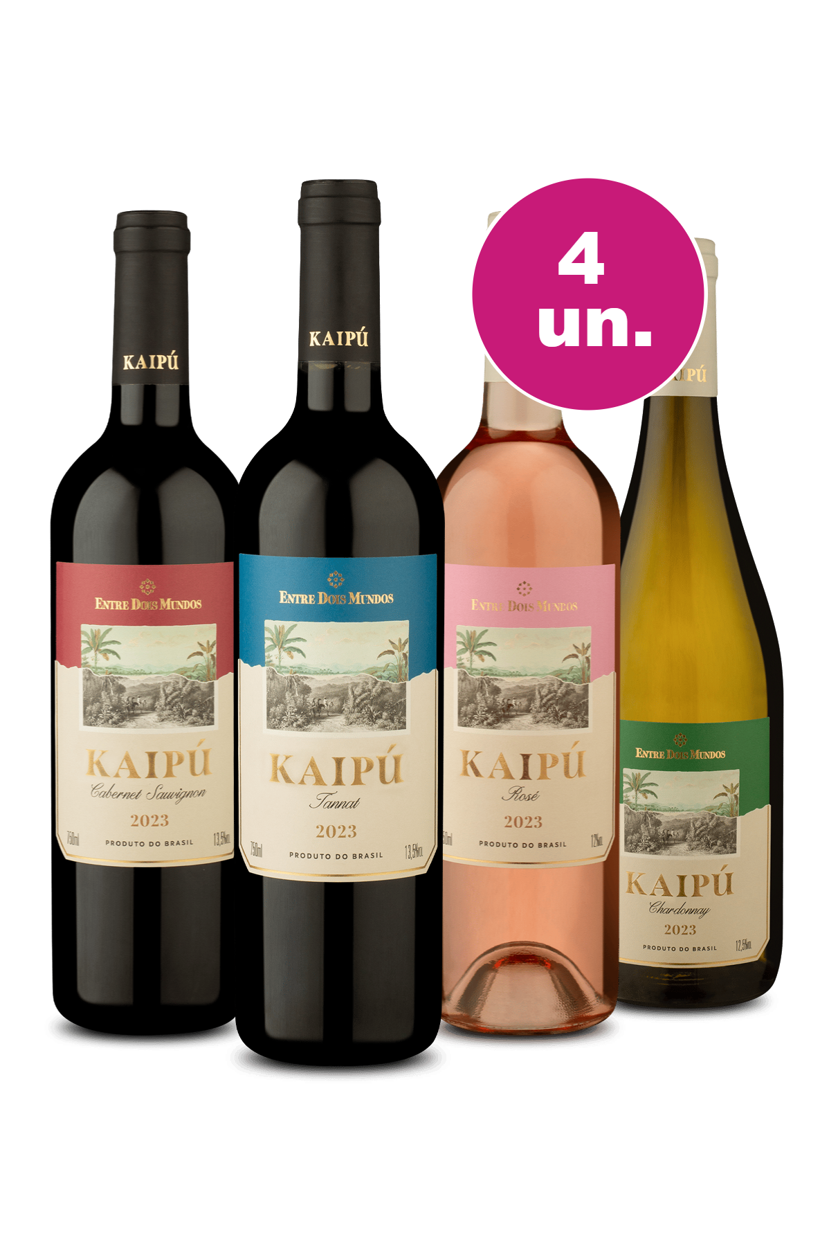 Kit 4 - Degustação Kaipu - Exclusivo We - Wine | Wine