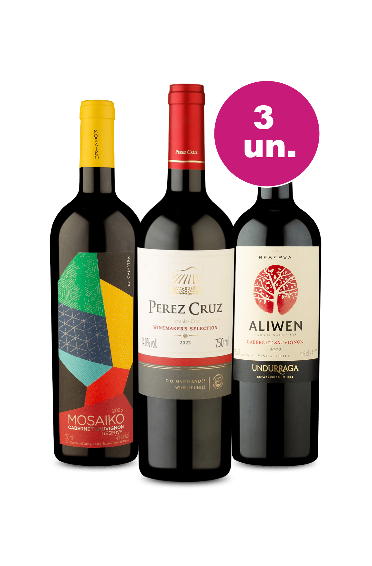 Kit 3 - Chilenos Imperdíveis por R$49,90 por Garrafa - Wine | Wine